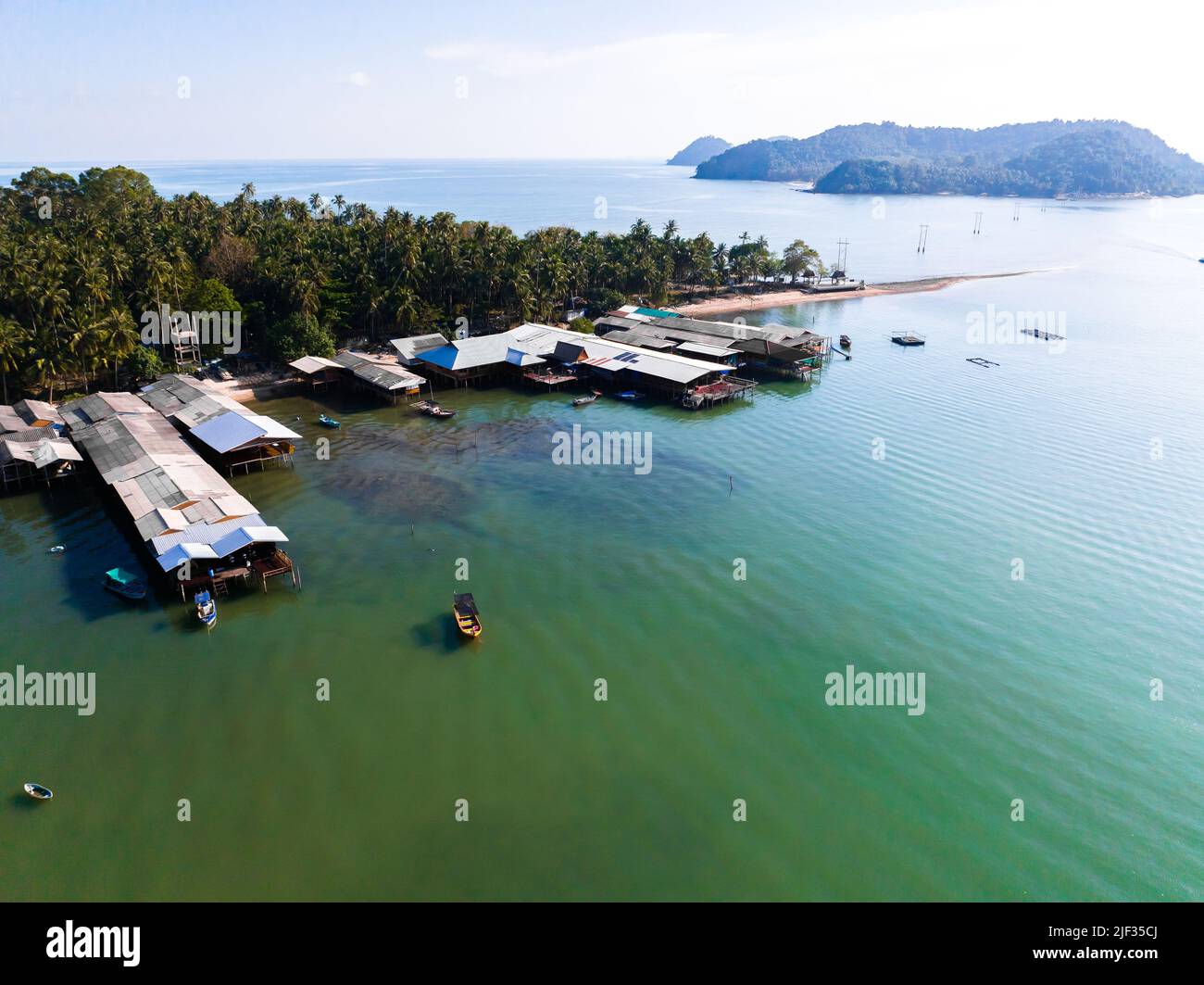 Aerial view of Koh Phitak or Phithak island in Chumphon, Thailand Stock ...