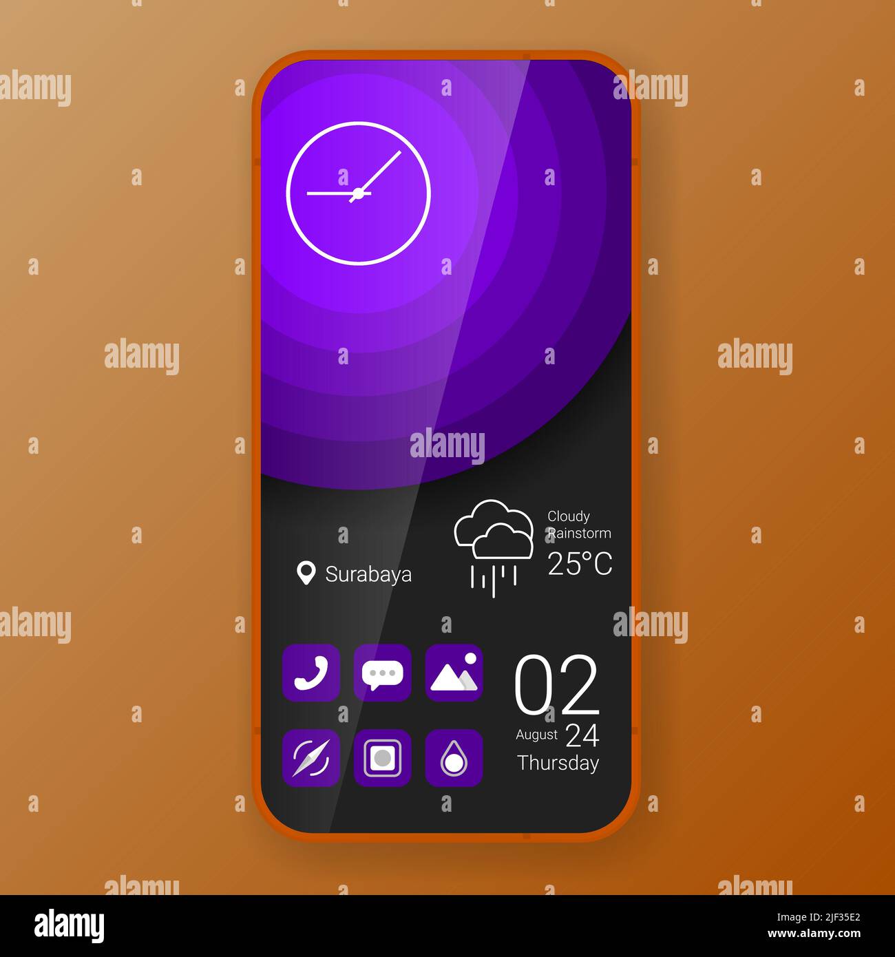 Purple design theme hi-res stock photography and images - Alamy