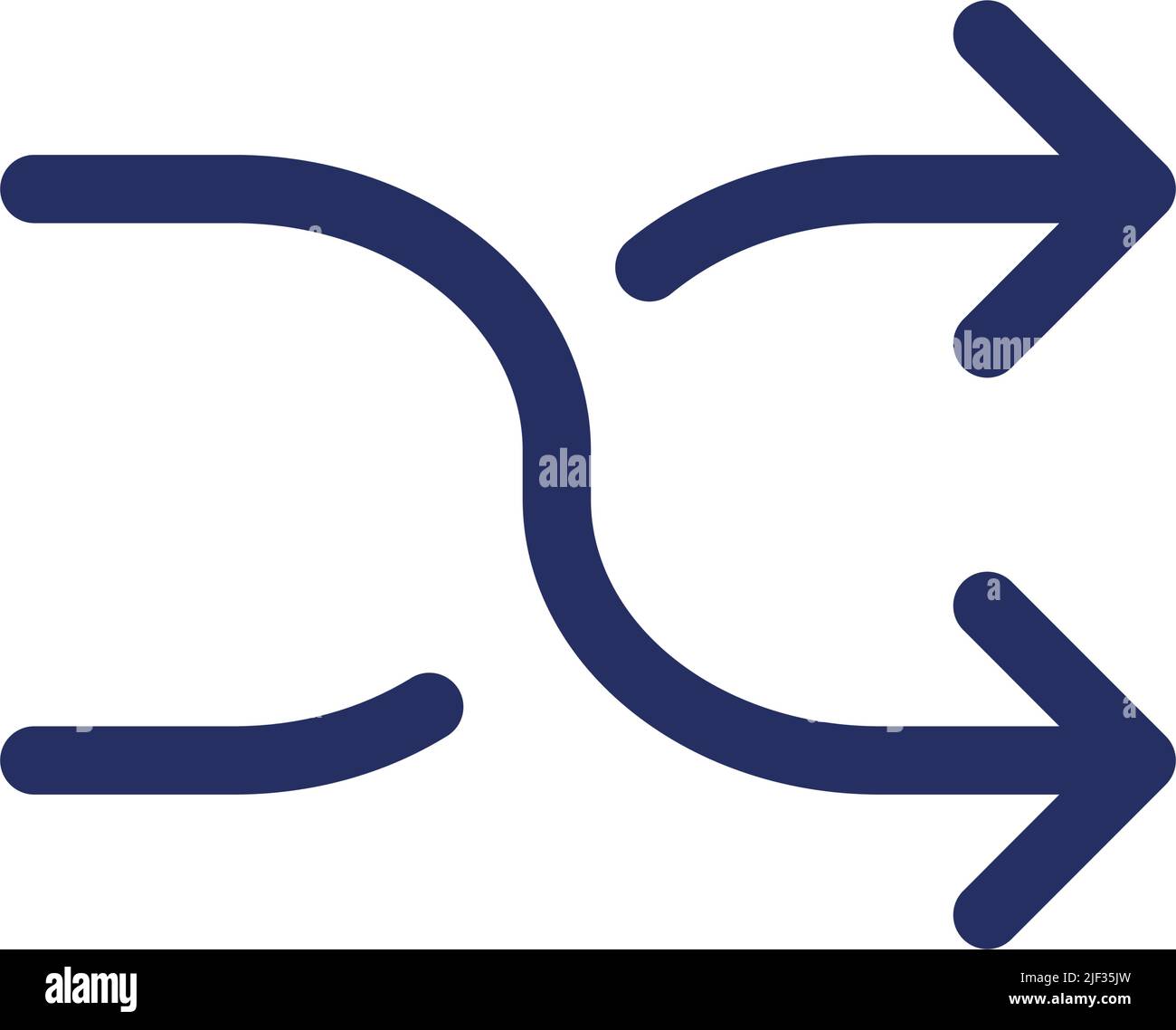 Media control shuffle icon Cut Out Stock Images & Pictures - Alamy