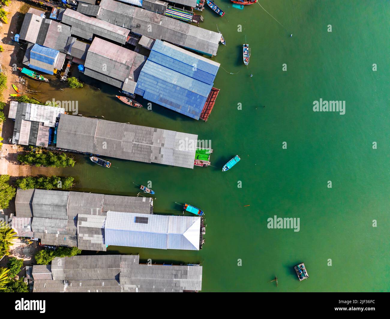 Aerial view of Koh Phitak or Phithak island in Chumphon, Thailand Stock ...