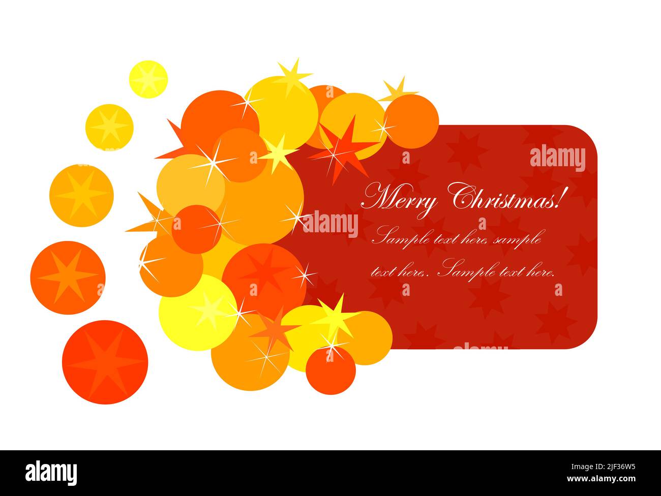 Christmas card for greetings vector illustration Stock Vector Image ...