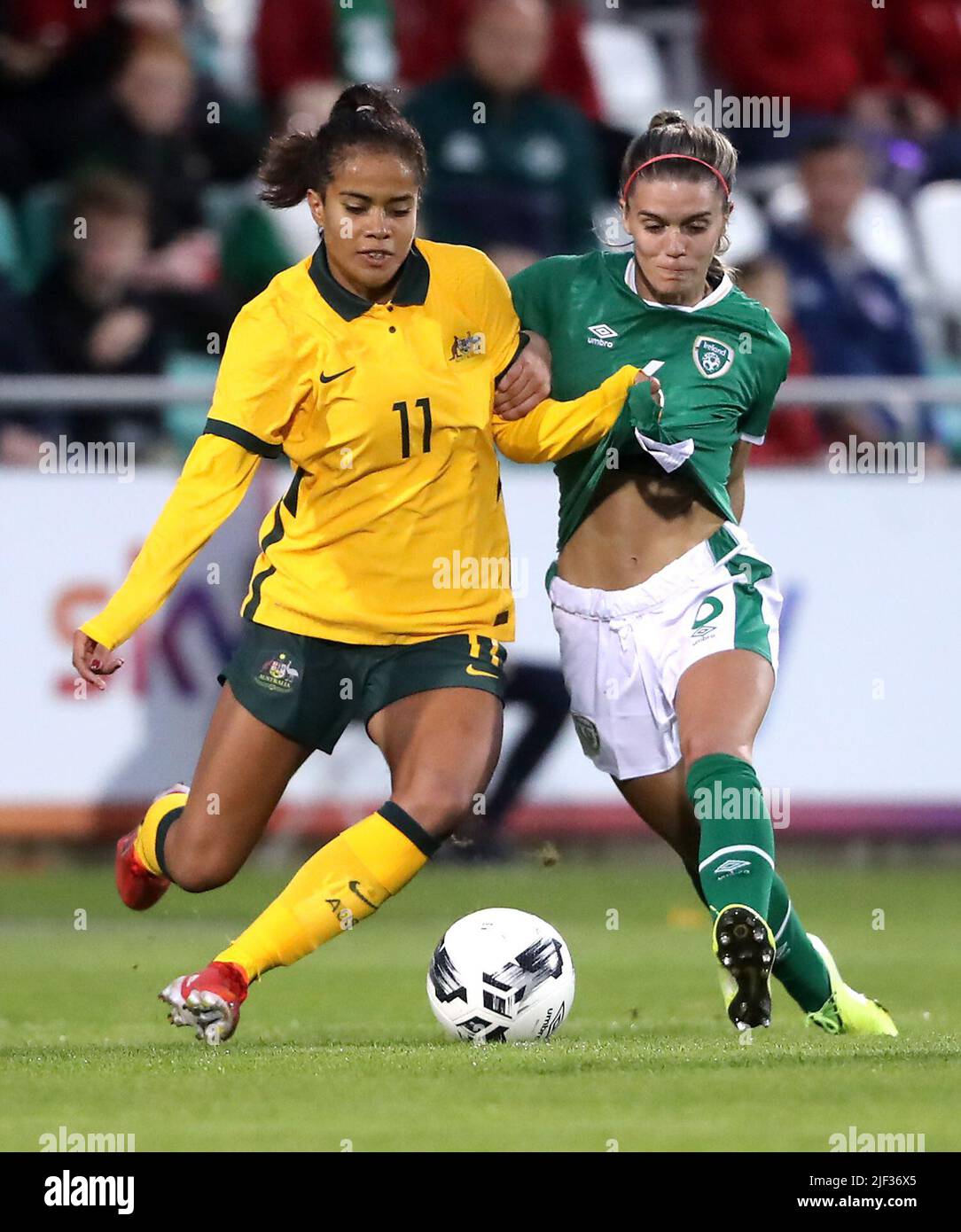File photo dated 21-09-2021 of Australia's Mary Fowler (left ...