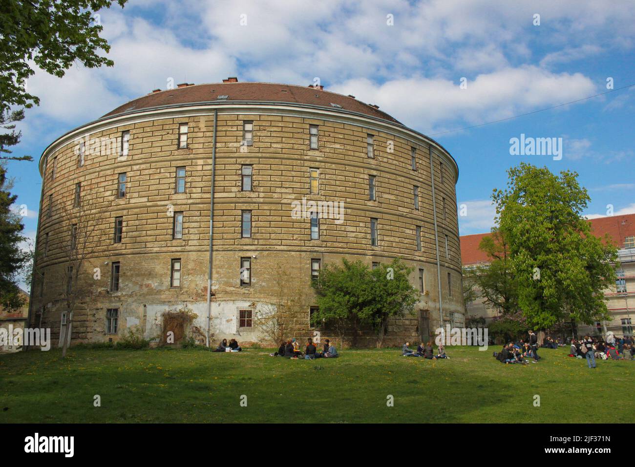 Vienna, Austria - 17 April 2012: The circular stone building of the ...