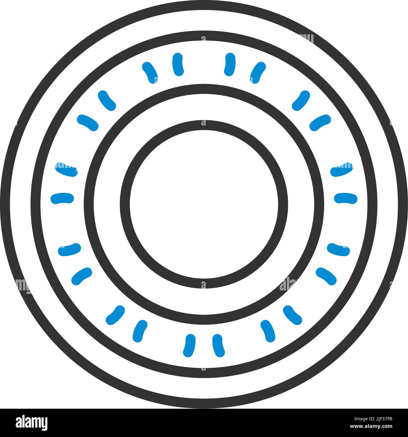 Bearing Icon. Editable Bold Outline With Color Fill Design. Vector ...