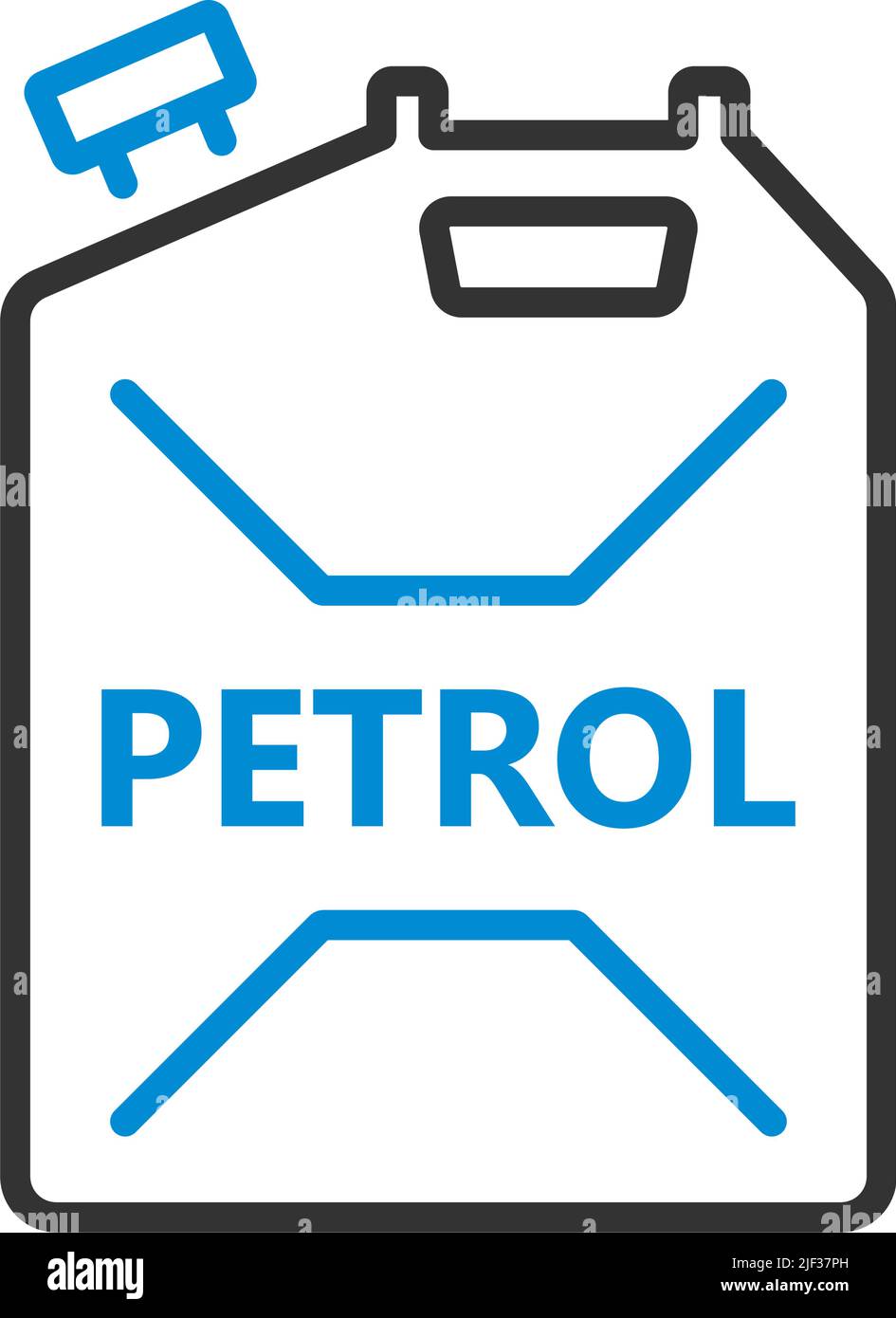 Fuel Canister Icon. Editable Bold Outline With Color Fill Design ...