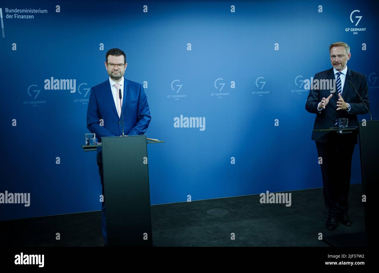 Berlin, Germany. 29th June, 2022. Marco Buschmann (l-r), Federal ...