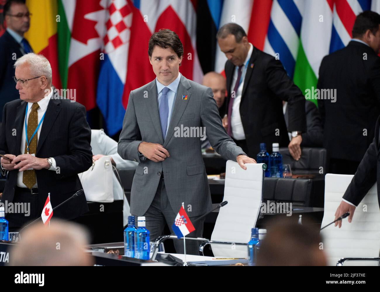 Prime Minister Justin Trudeau at the NATO Summit in Madrid on Wednesday ...