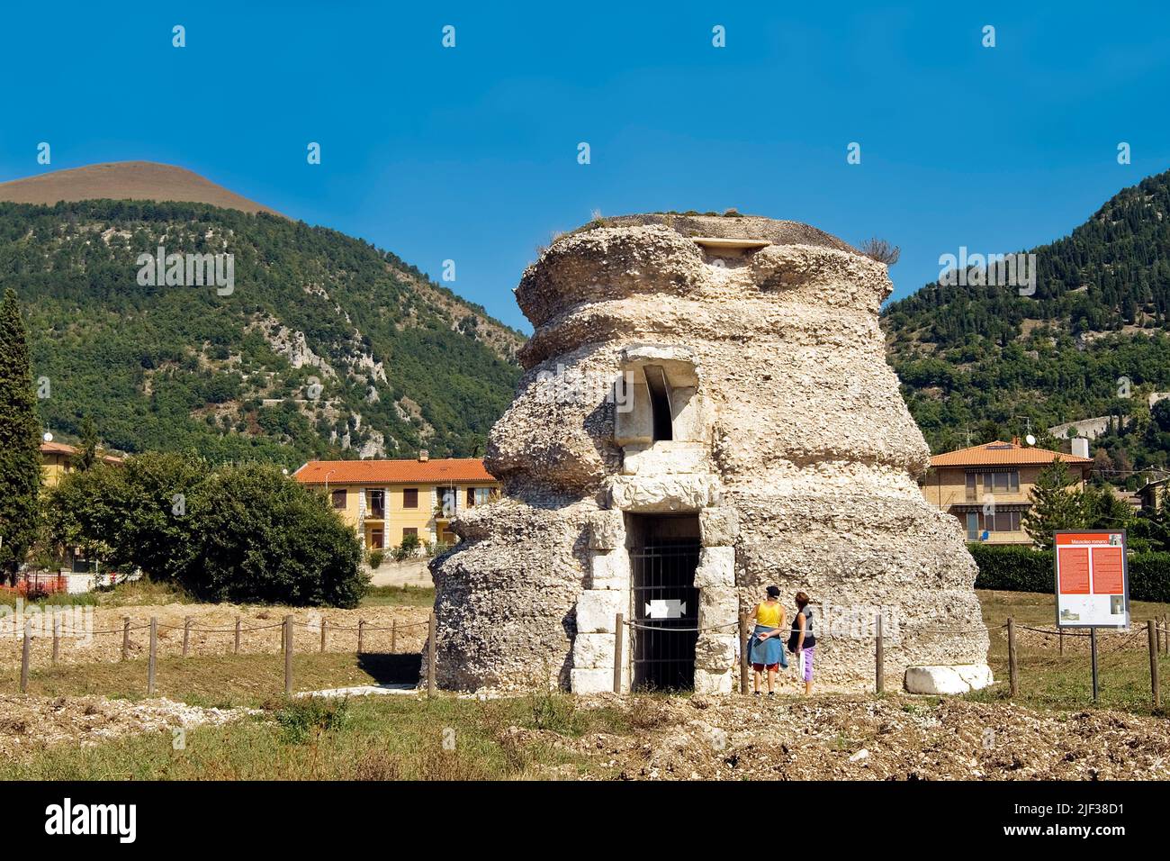 Mausoleum of Pomponio Grecino, Italy, Marche, Guastuglia, Gubbio Stock ...