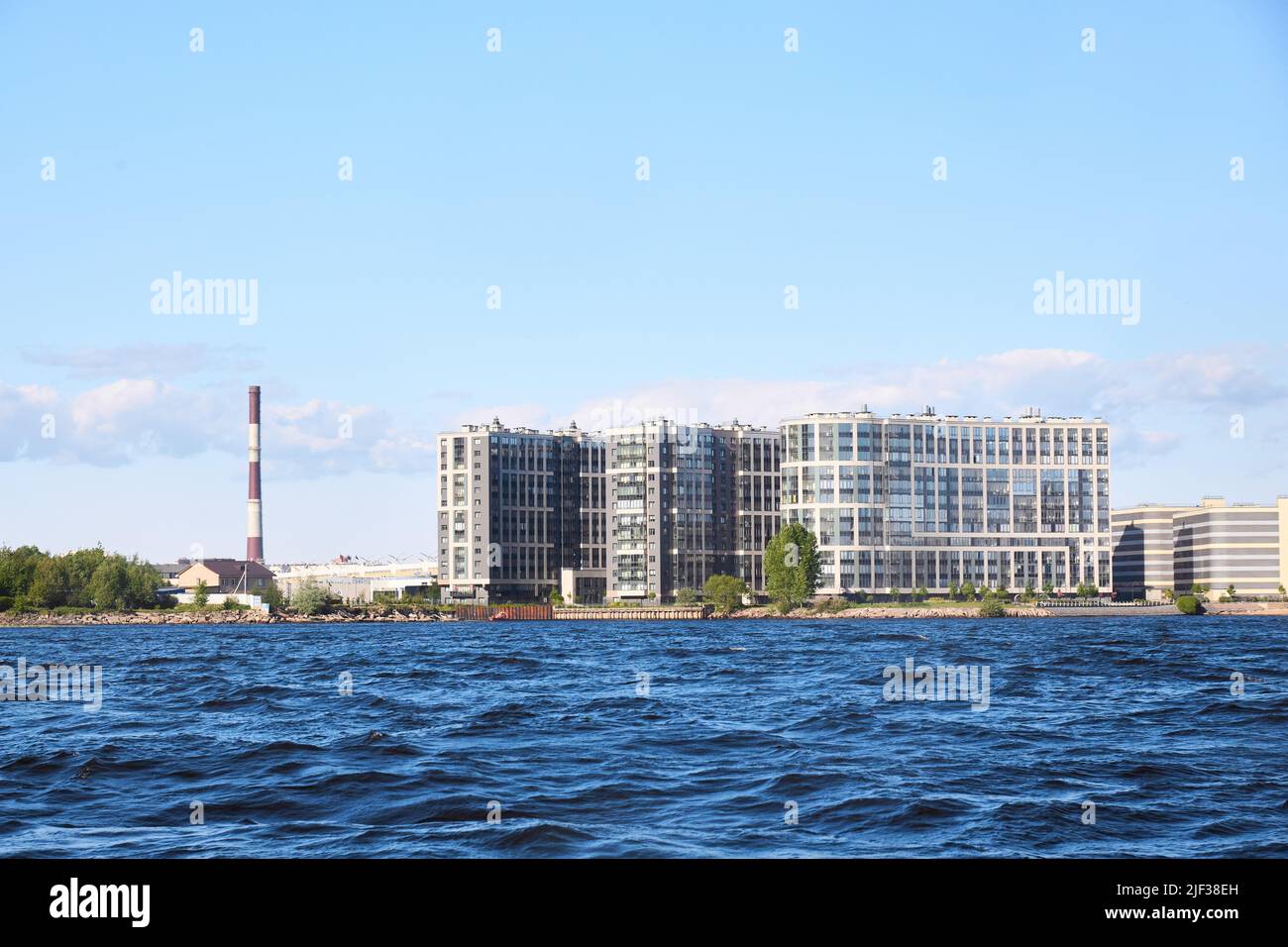 View of various cityscapes from the water Stock Photo - Alamy