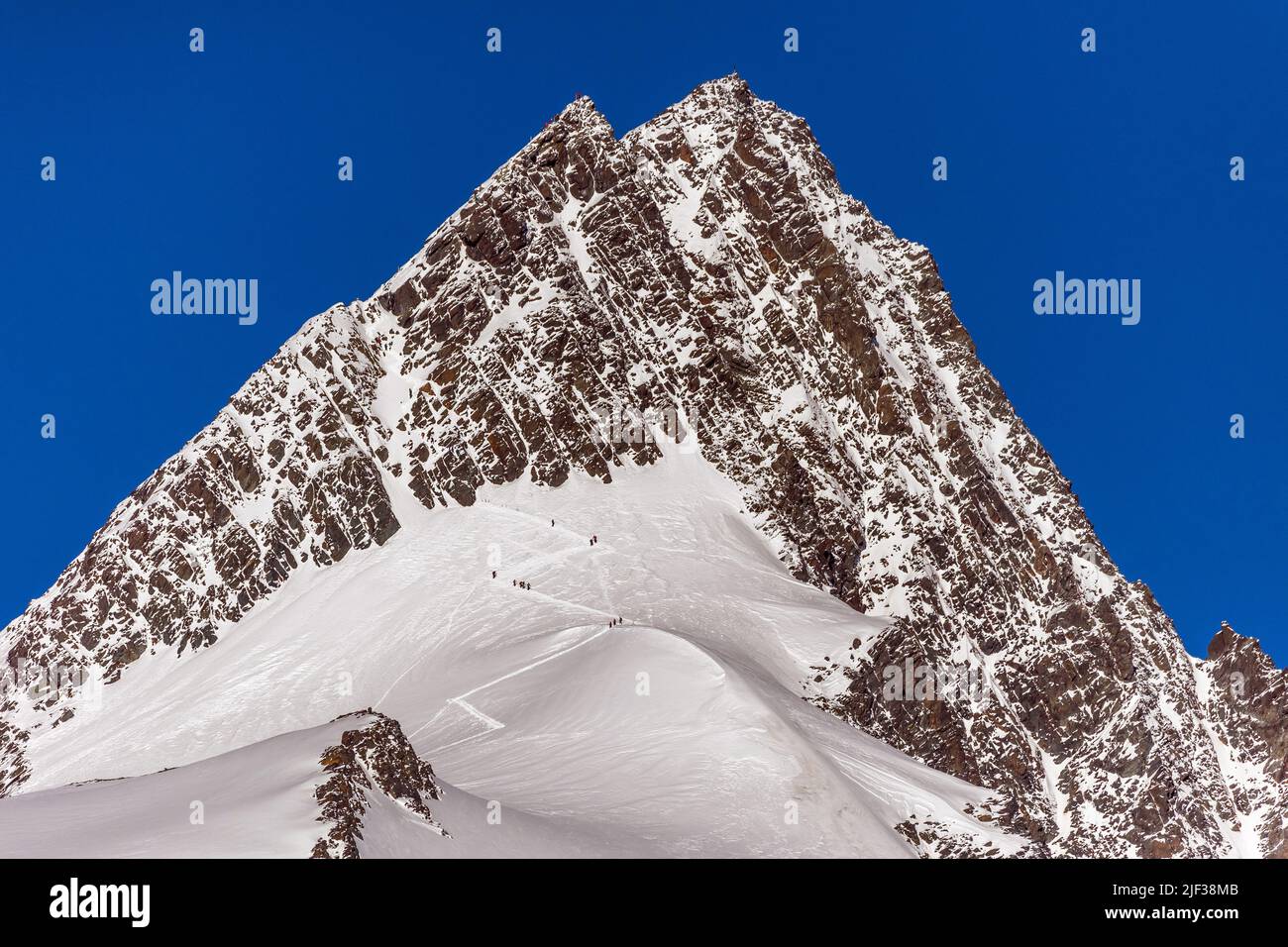 summit of Grossglockner, Austria, Carinthia, Glocknergruppe Stock Photo ...