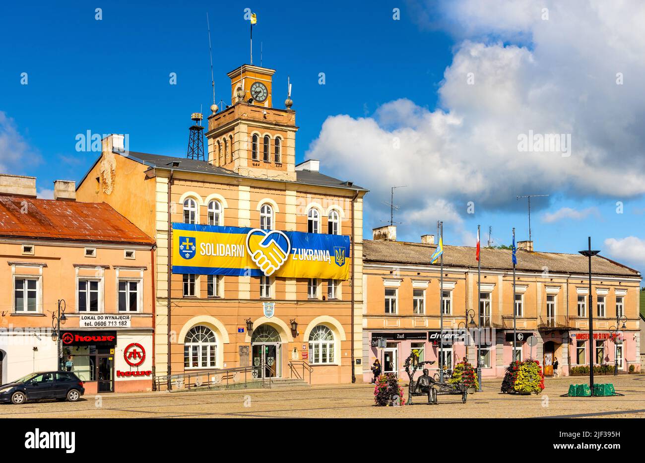 Skierniewice, Poland - June 14, 2022: Main Market Square Rynek with ...