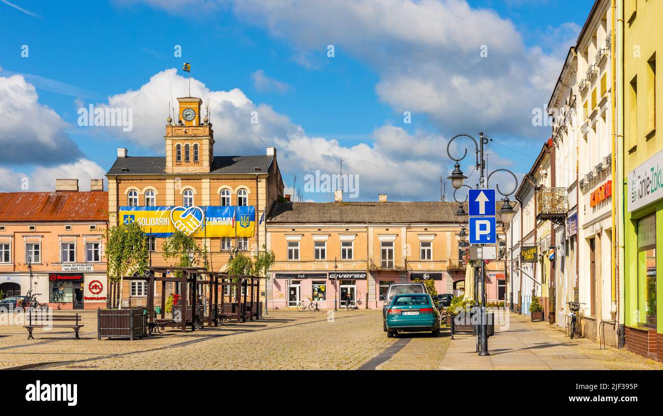 Skierniewice, Poland - June 14, 2022: Main Market Square Rynek with ...