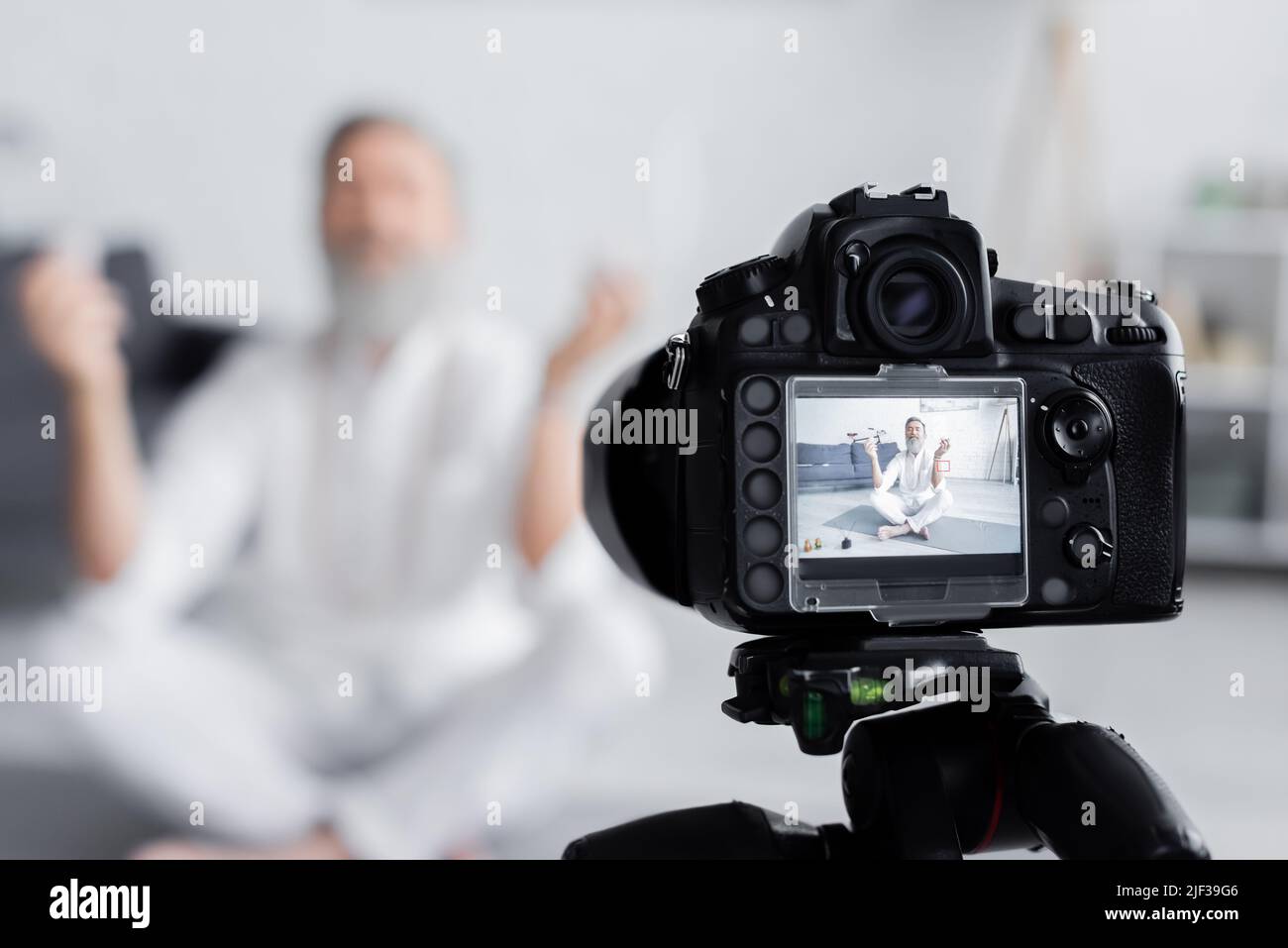 Tripod shot legs white man hi-res stock photography and images - Alamy