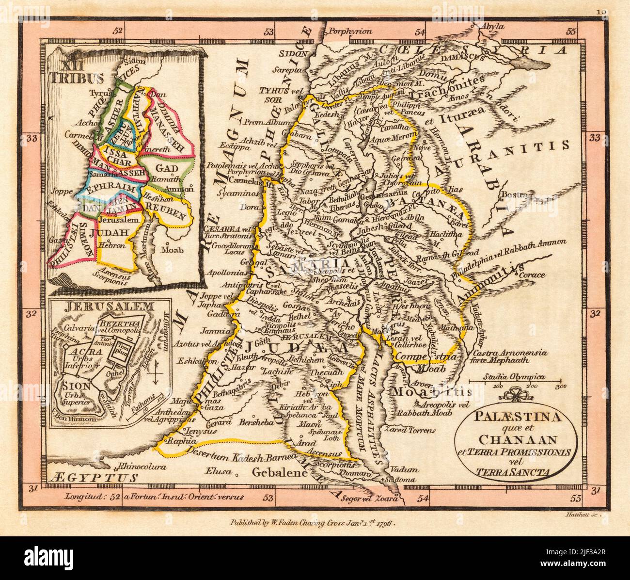 Ancient israel tribes map hi-res stock photography and images - Alamy