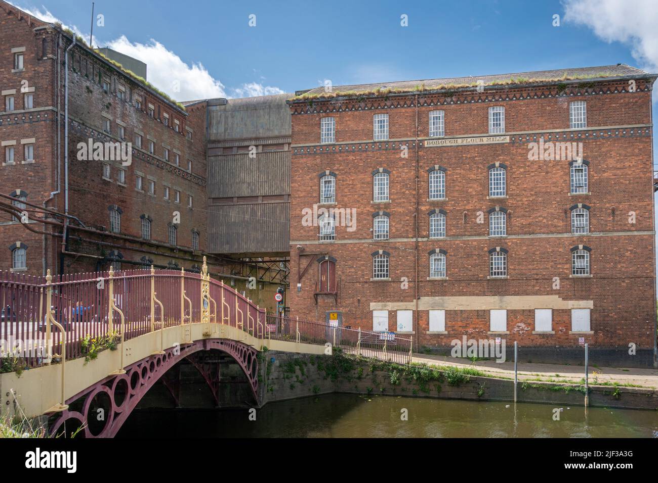 Tewkesbury, UK, May 2022 - Ancient flour mill building in the market ...