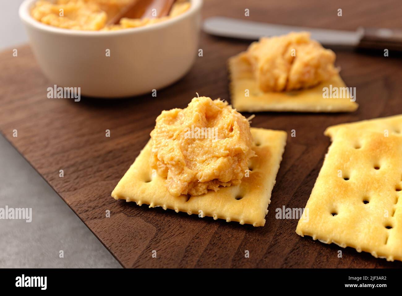 Salmon Spread with Salmon Flesh Stock Photo - Alamy