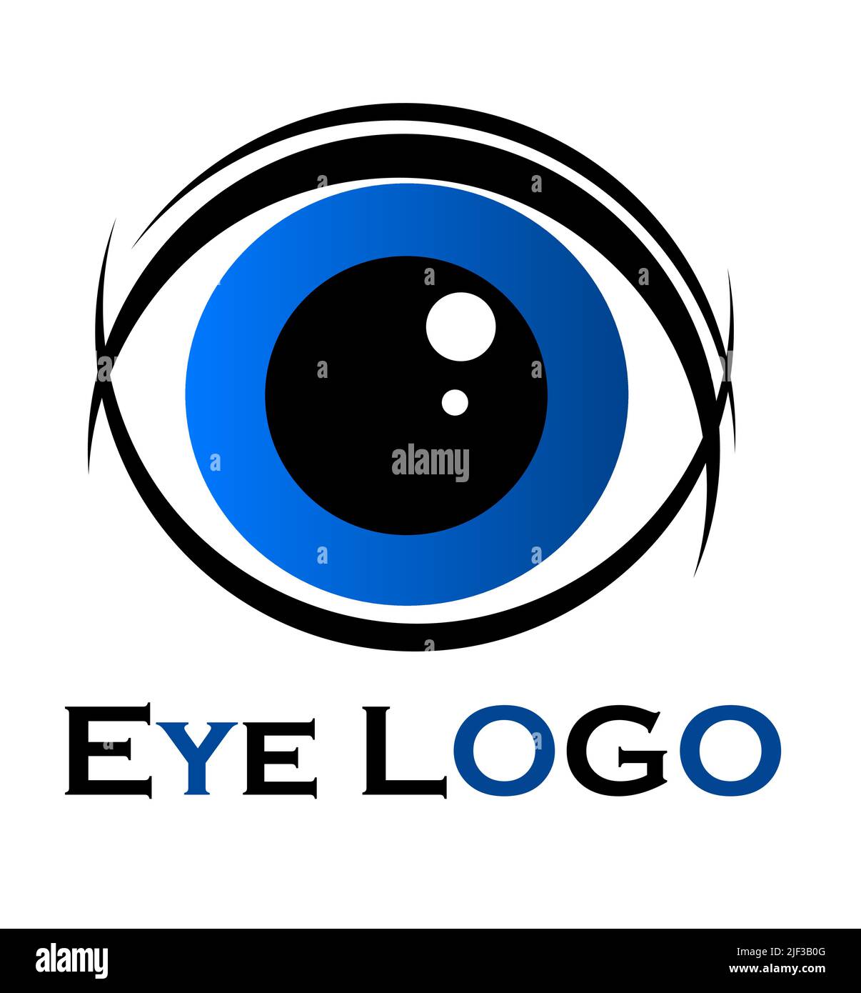Symbol of blue eye. Vector illustration Stock Vector Image & Art - Alamy