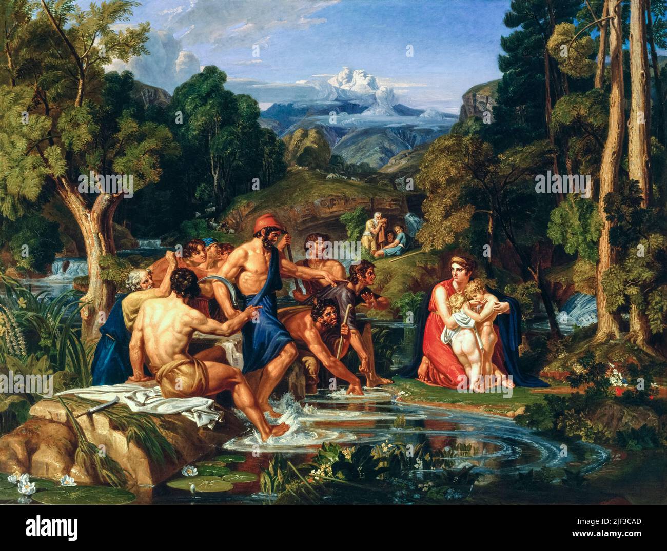Latona and the Lycian Peasants, painting in oil on canvas by Joshua ...