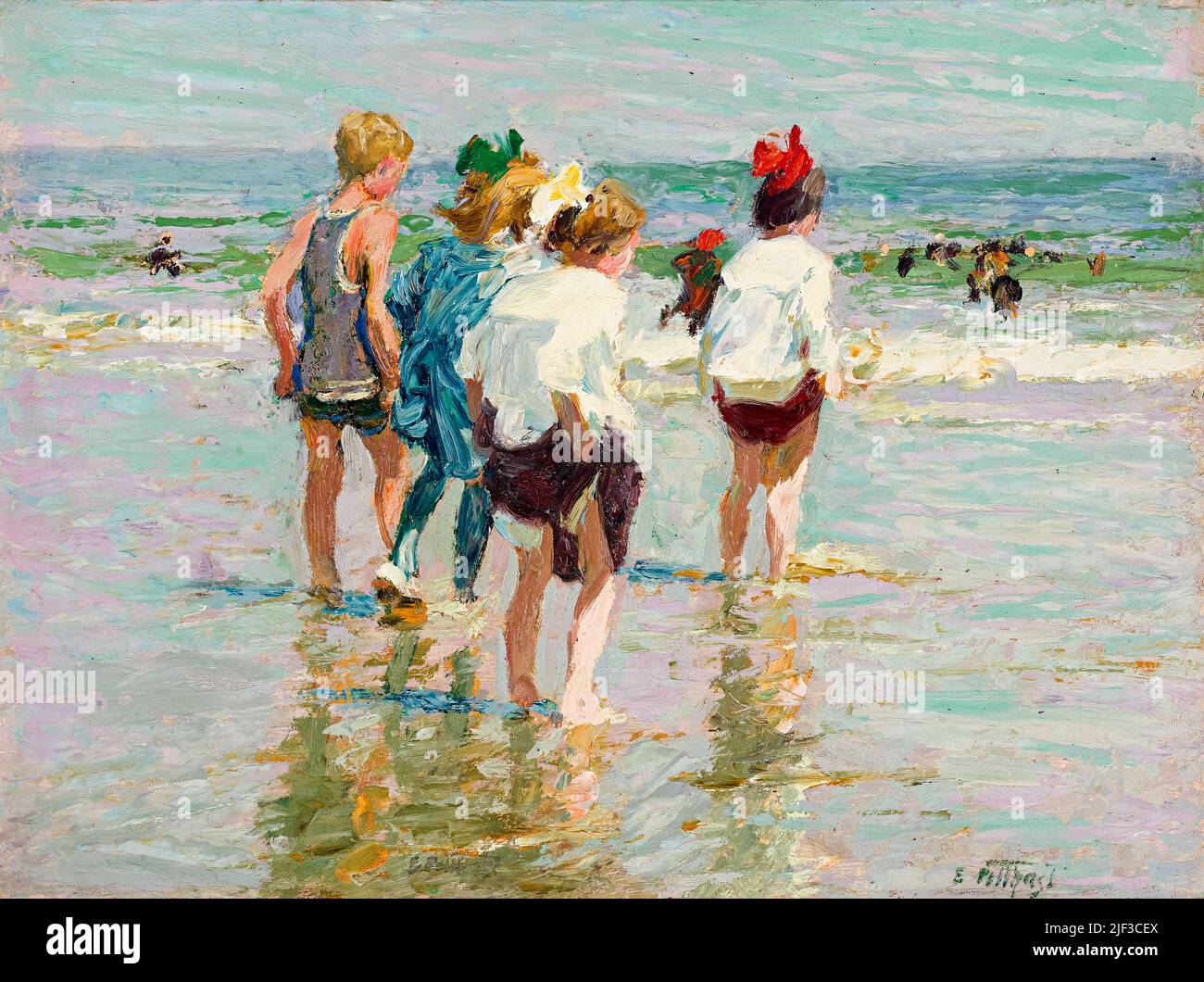 1920s beach painting hi-res stock photography and images - Alamy