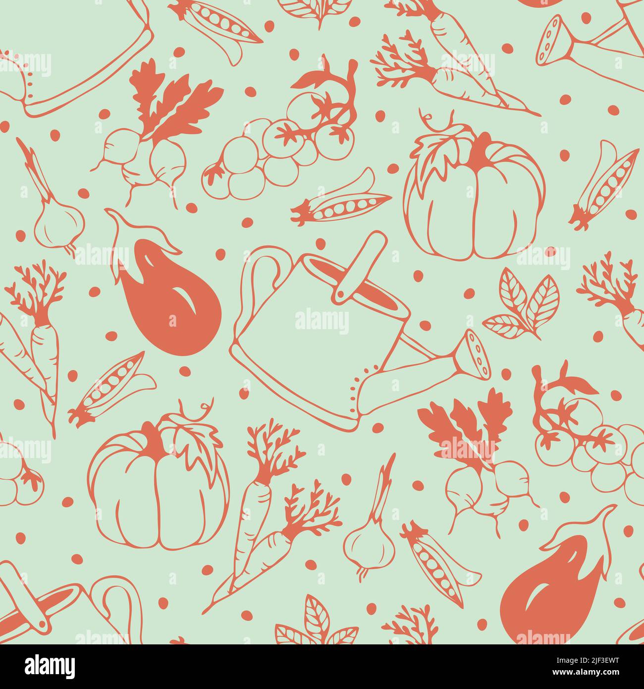 Silhouette vegetable seamless pattern hi-res stock photography and ...