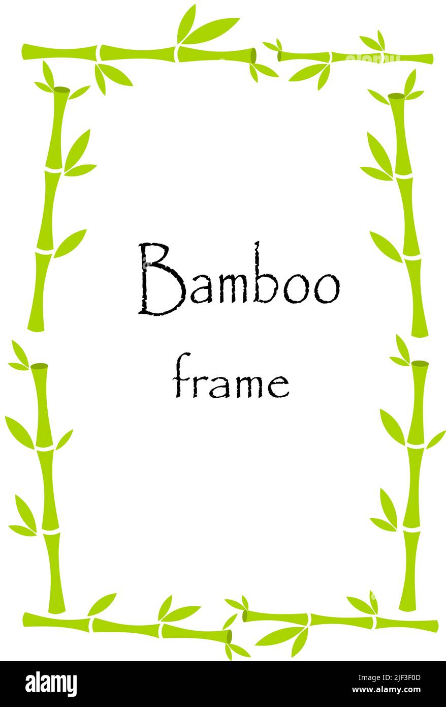 Lucky bamboo frame background Stock Vector Image & Art - Alamy