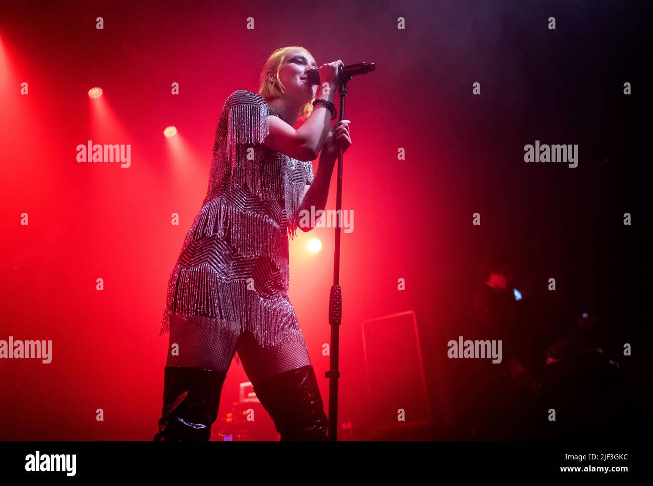 Yonaka live on stage at Manchester 2022 Stock Photo - Alamy