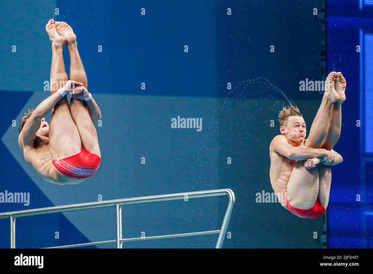 BUDAPEST, HUNGARY - JUNE 28: Dariush Lotfi of Austria, Anton Knoll of ...