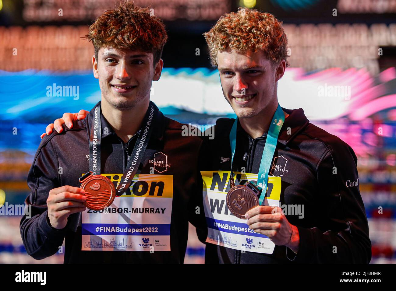 BUDAPEST, HUNGARY - JUNE 28: Nathan Zsombor Murray of Canada, Rylan ...
