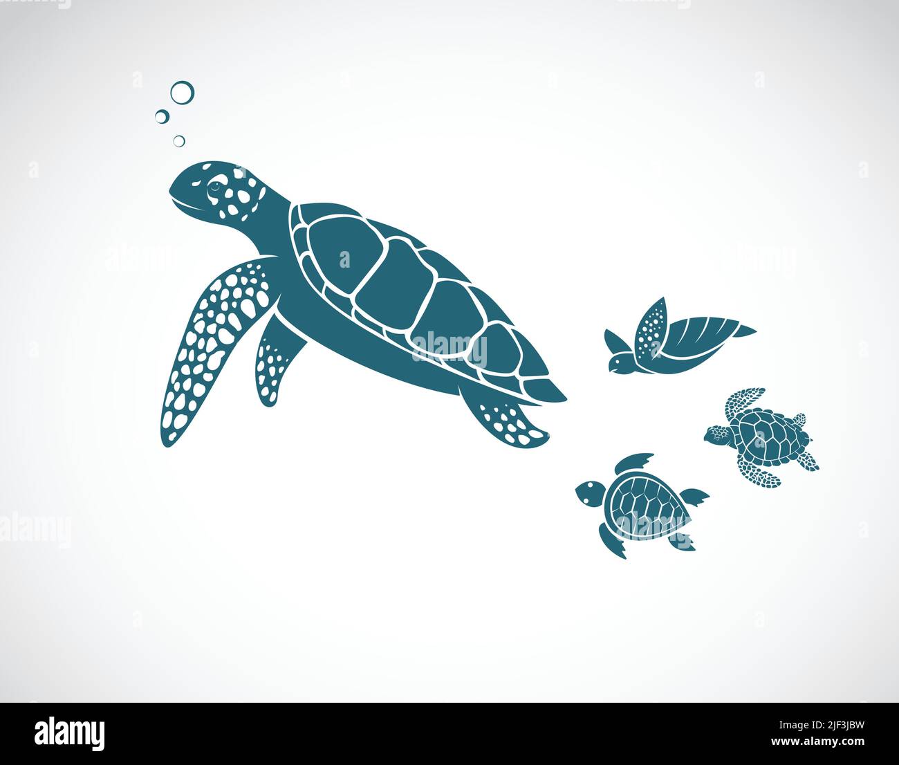 Blue turtles Stock Vector Images - Alamy