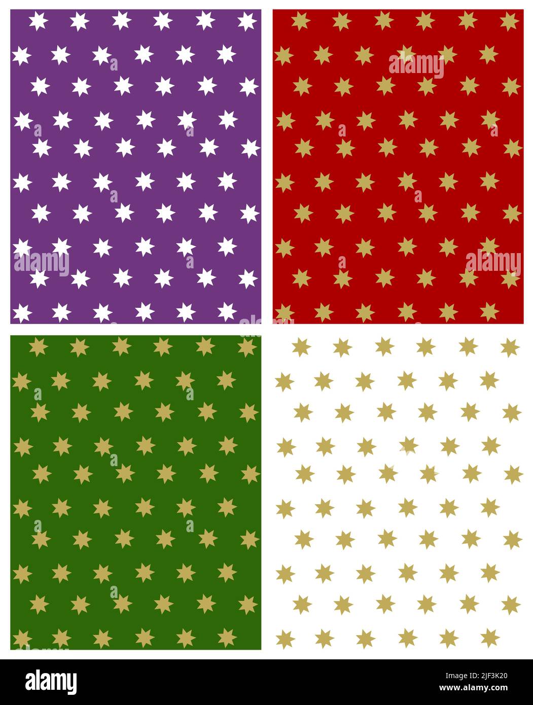 Set of Christmas backgrounds with stars. Vector illustration Stock ...