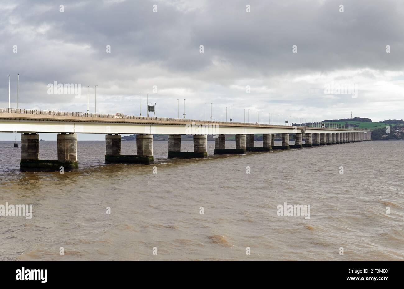 Tay Road Bridge, crossing over the river Tay, Dundee, Scotland, UK ...