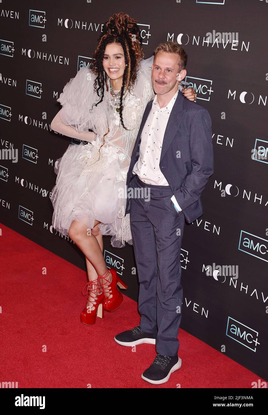 WEST HOLLYWOOD, CA - JUNE 28: (L-R) Emma McDonald and Dominic Monaghan ...