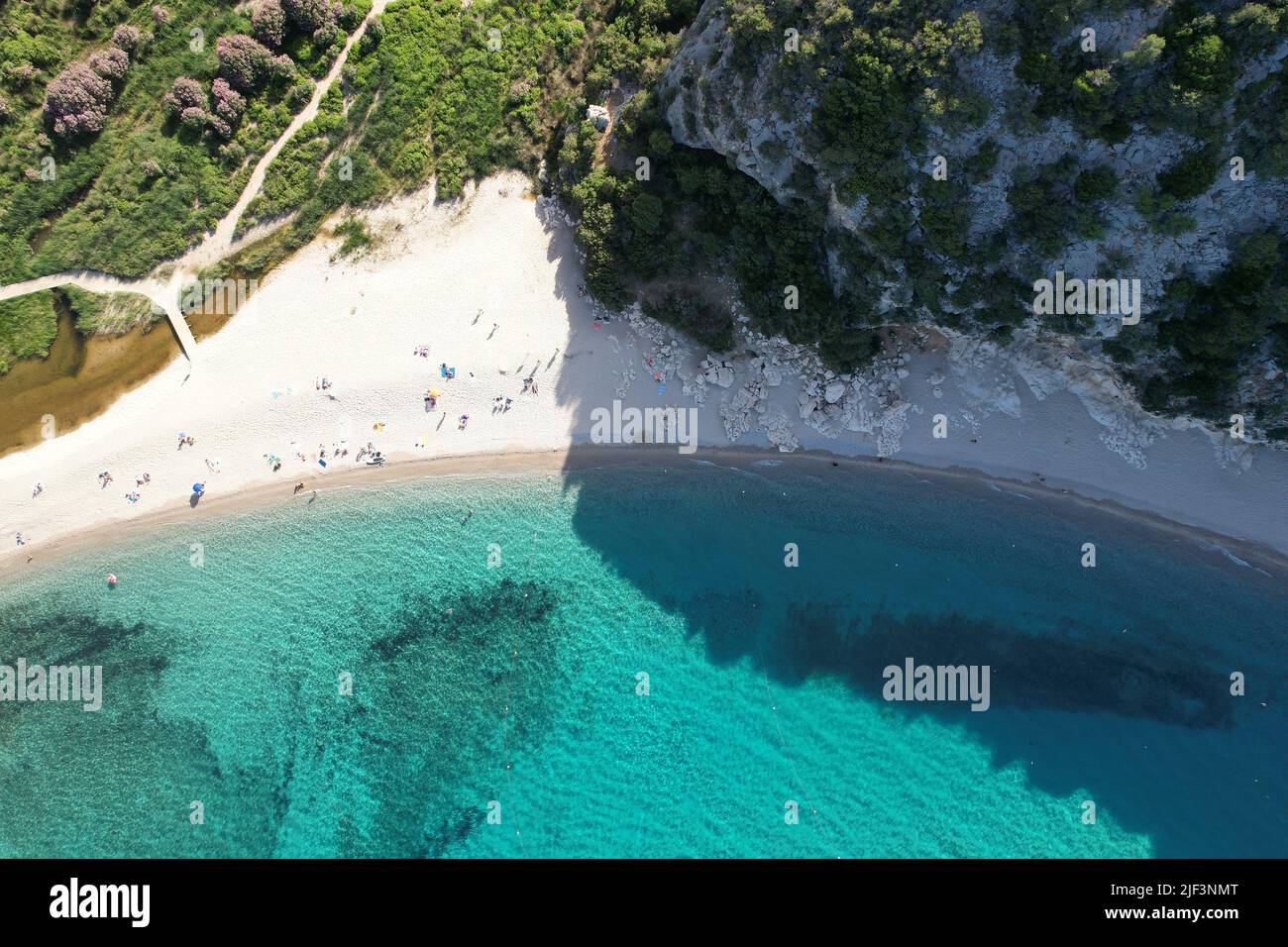 Cala Luna, Sardinia. Drone View Stock Photo - Alamy