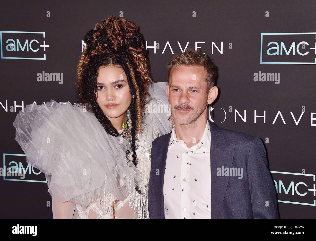 WEST HOLLYWOOD, CA - JUNE 28: (L-R) Emma McDonald and Dominic Monaghan ...