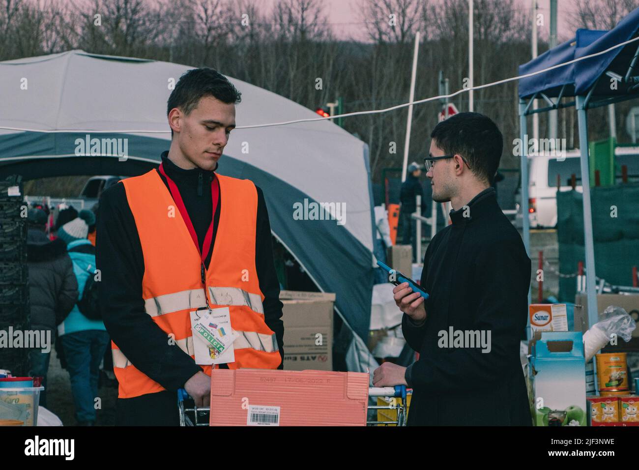 Volunteers are working in shifts day and night. Since the Russian ...