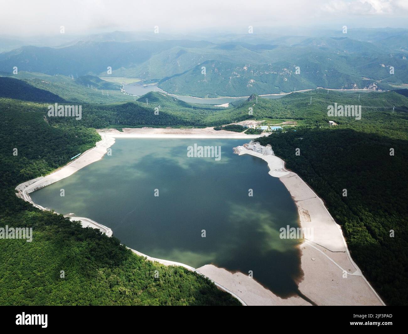 Mudanjiang. 29th June, 2022. Aerial photo taken on June 29, 2022 shows ...