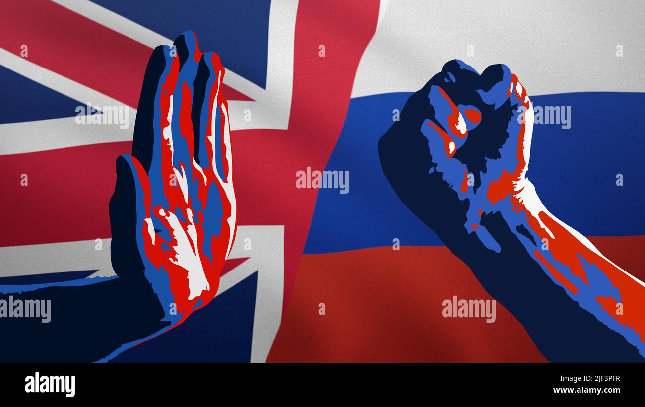 War russia vs united kingdom hi-res stock photography and images - Alamy