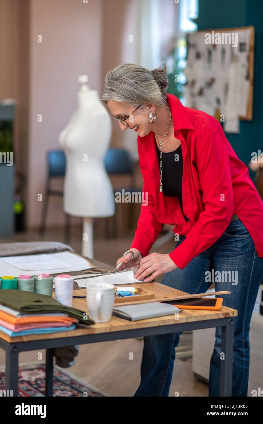 Fashion designer sewing cutting pattern hi-res stock photography and ...