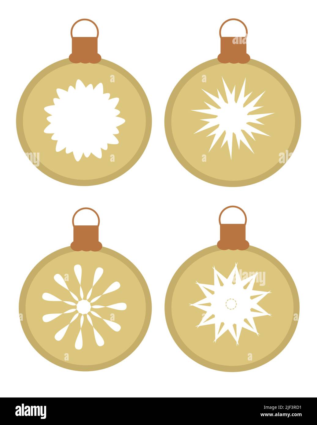 Set of vector ornaments - glass balls Stock Vector Image & Art - Alamy