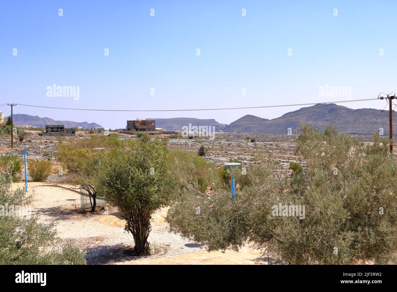 Scenic View of the Jebel Akhdar Area in Al Hajar Mountains in the Oman ...