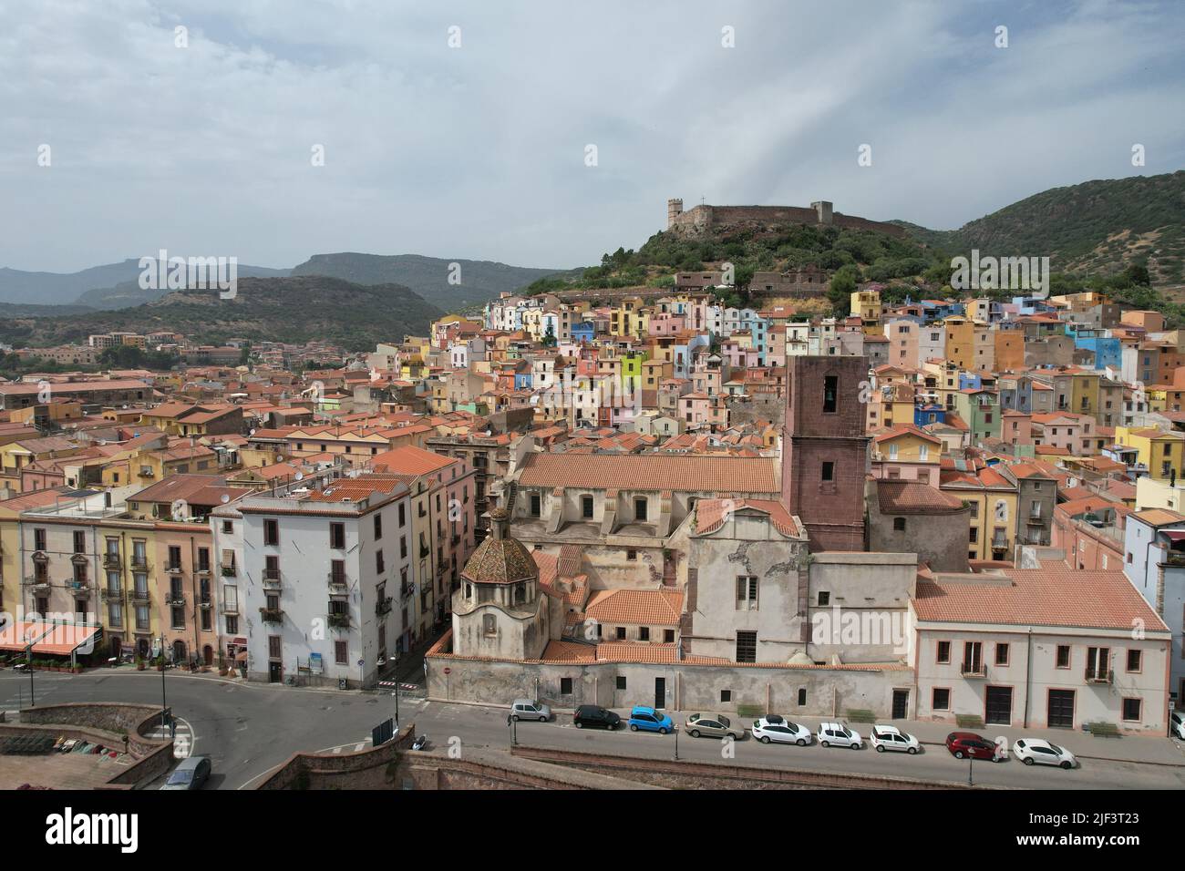 Bosa, Sardinia. View from Above Stock Photo - Alamy