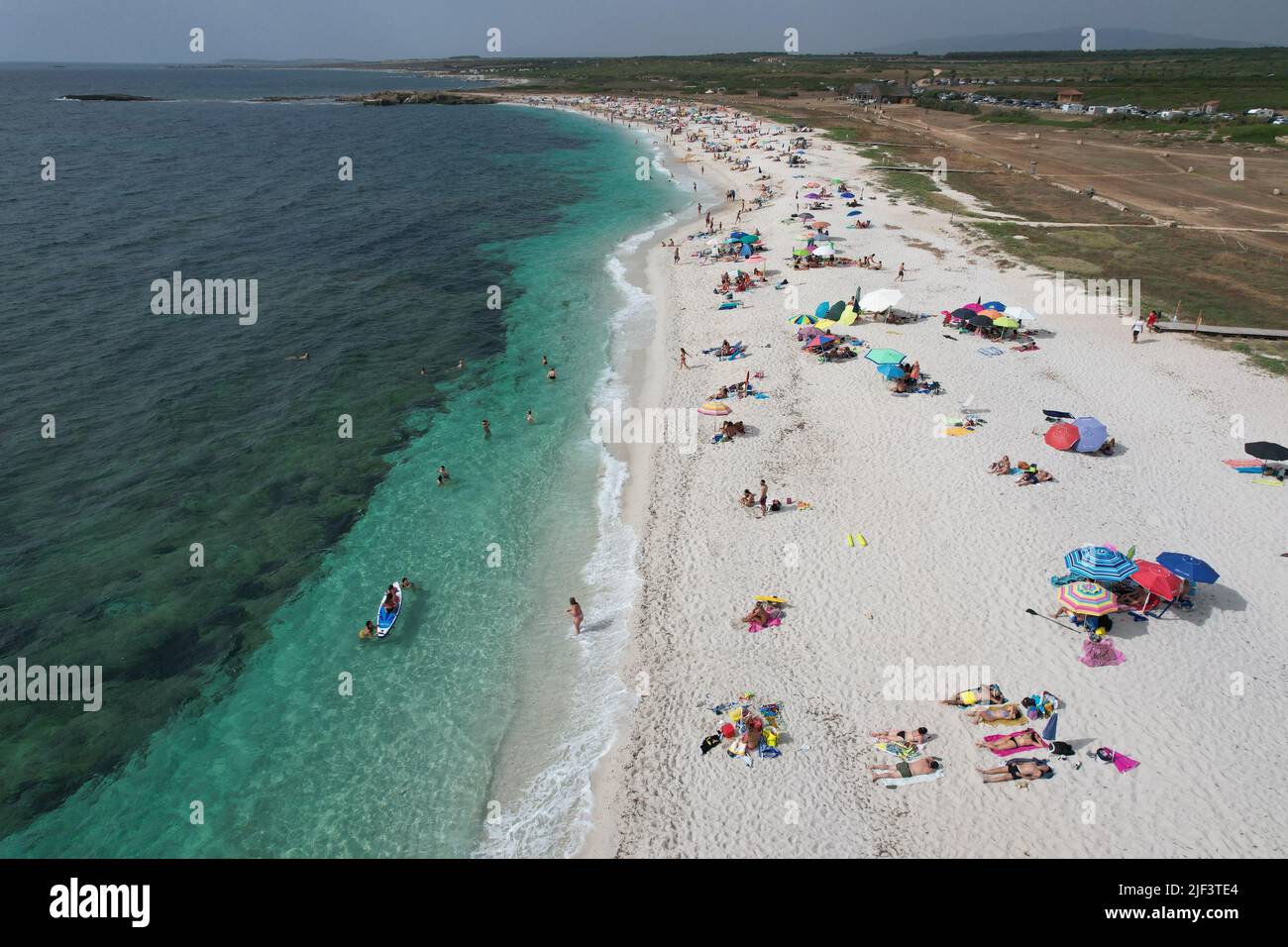 Is Arutas Beach, Sardinia, Italy. Drone View Stock Photo - Alamy