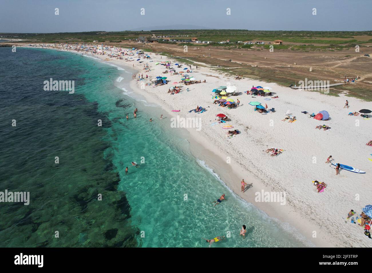 Is Arutas Beach, Sardinia, Italy. Drone View Stock Photo - Alamy