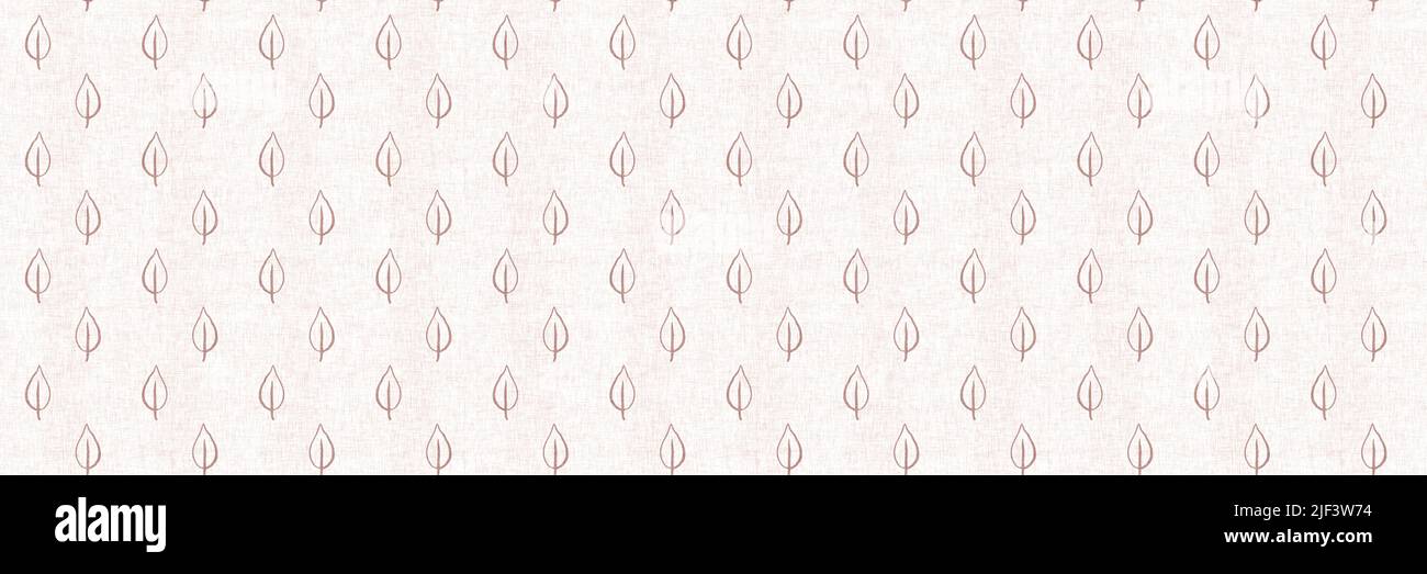 Gender neutral foliage leaf seamless raster border. Simple whimsical 2 ...