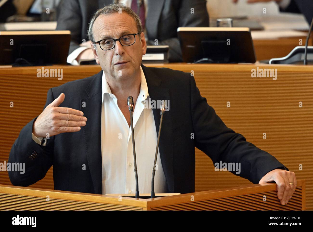 MR's Olivier Maroy pictured during a plenary session of Walloon ...