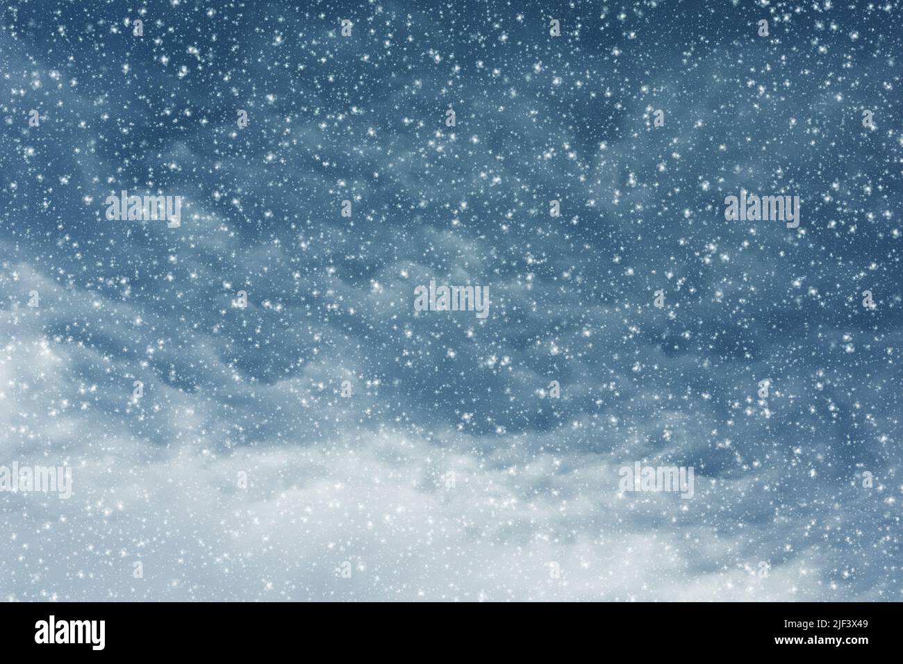 background with clouds and snow Stock Photo - Alamy