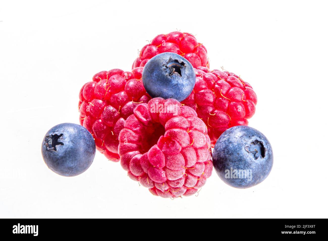 Fresh berries isolate on white background. Isolated raspberry ...