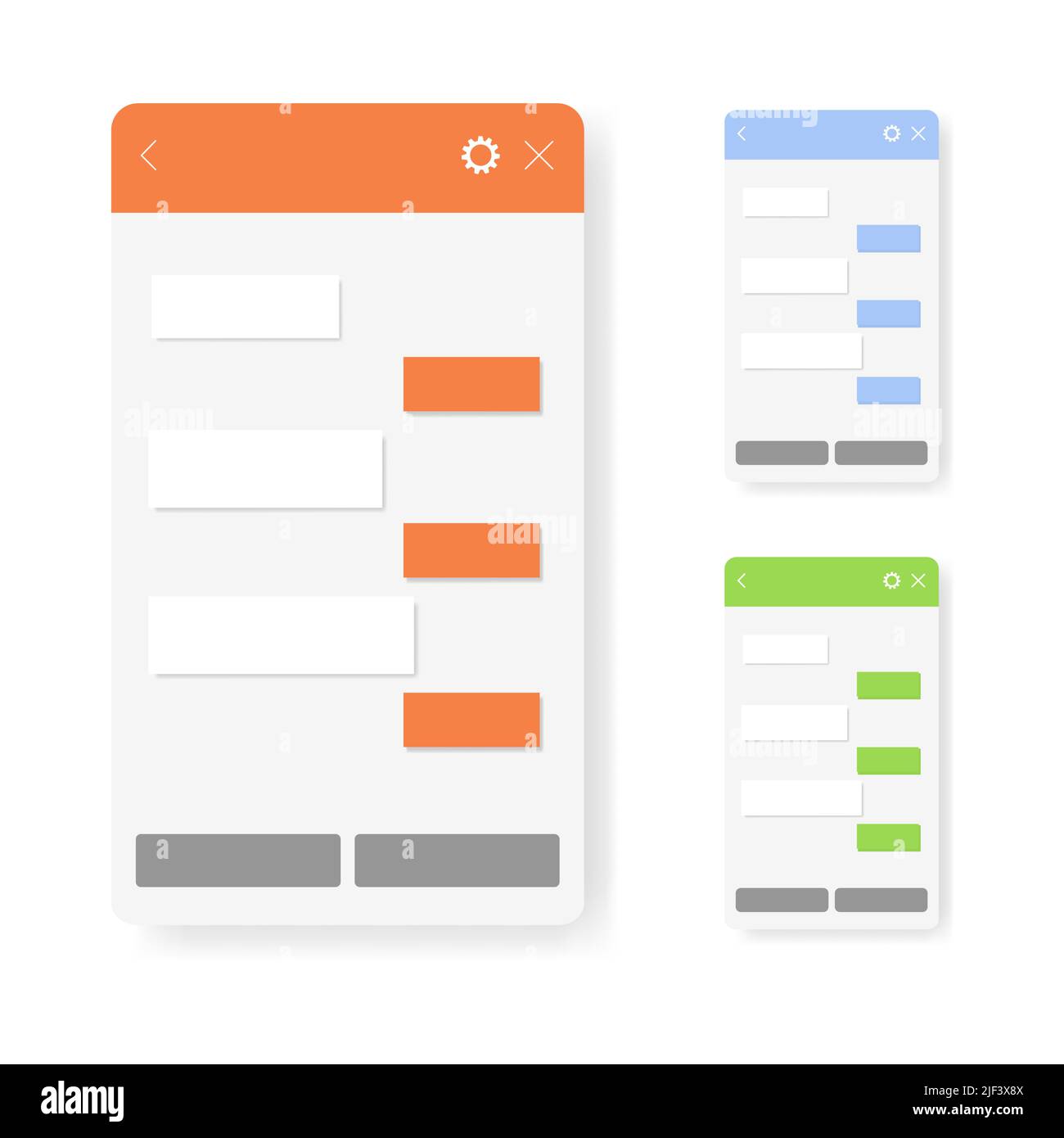 Chatbot app mobile helper. Dialoge windows flat design concept. Social ...