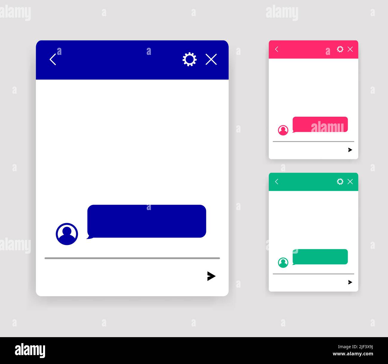 Chatbot app mobile helper. Dialoge windows flat design concept. Social ...