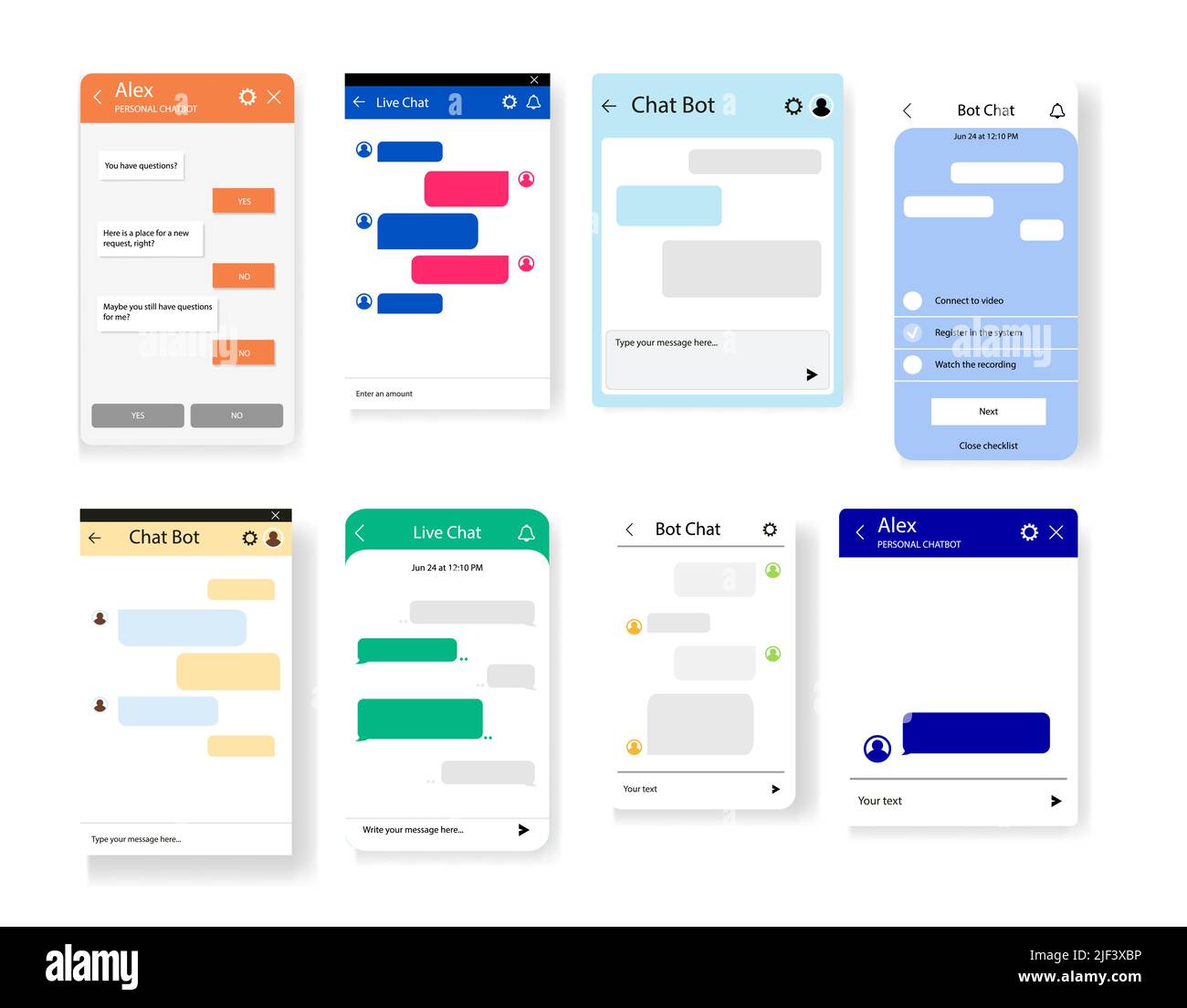 Live chat window hi-res stock photography and images - Alamy